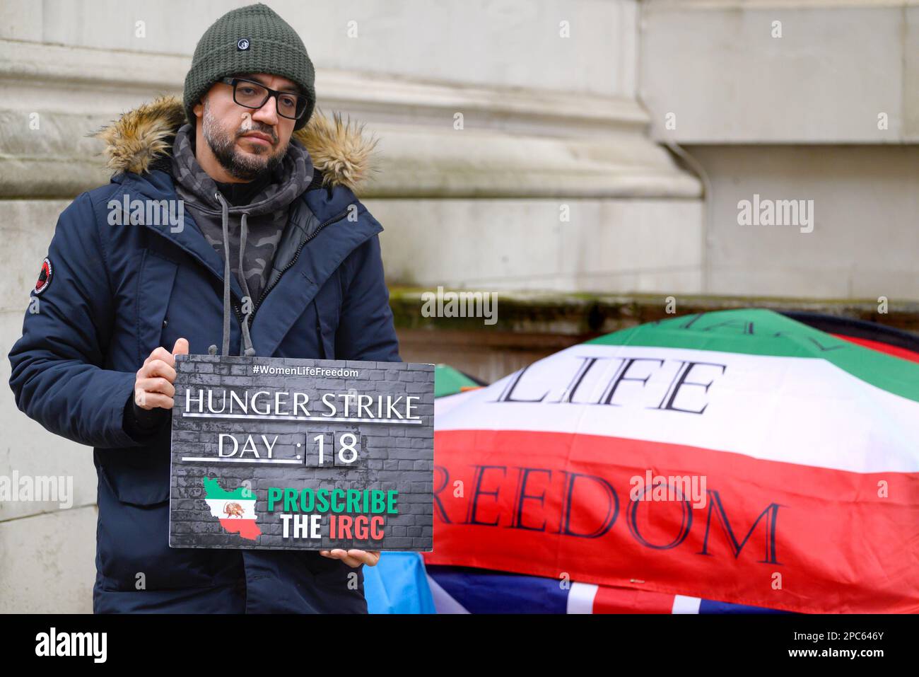 Vahid Beheshti - journalist and human rights activist - on day 18 of ...