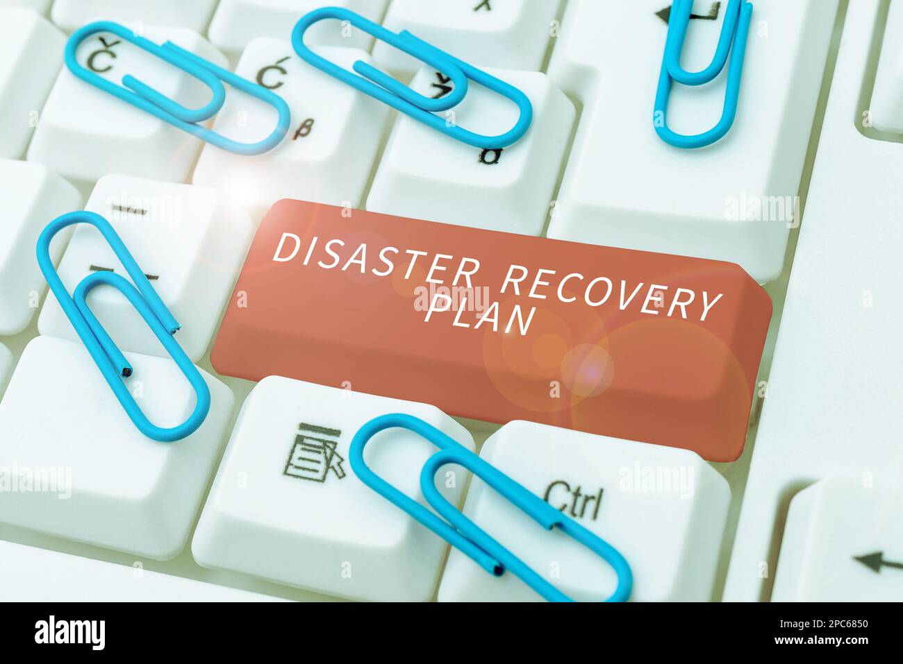 Conceptual display Disaster Recovery Plan. Concept meaning having ...