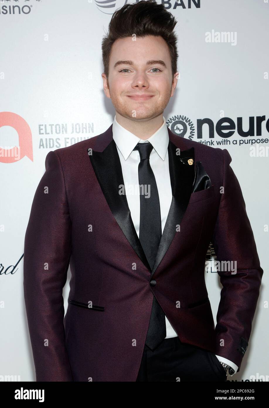 Chris Colfer attends the Elton John AIDS Foundation's 31st Annual ...