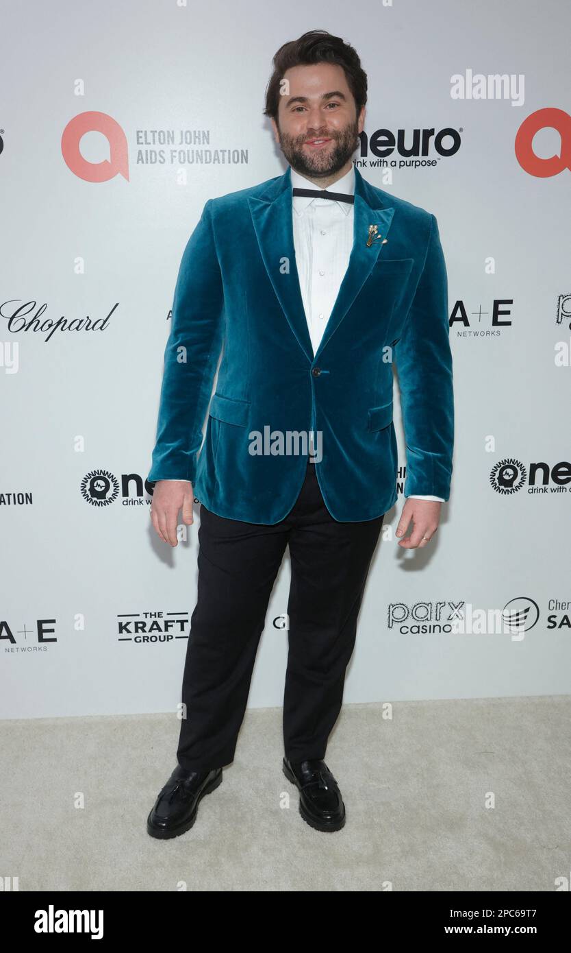 Jake Borelli attends the Elton John AIDS Foundation's 31st Annual ...