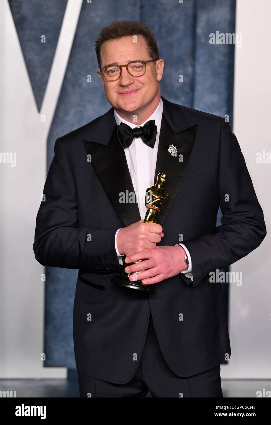 Los Angeles, USA. 13th Mar, 2023. Brendan Fraser arriving at the Vanity ...
