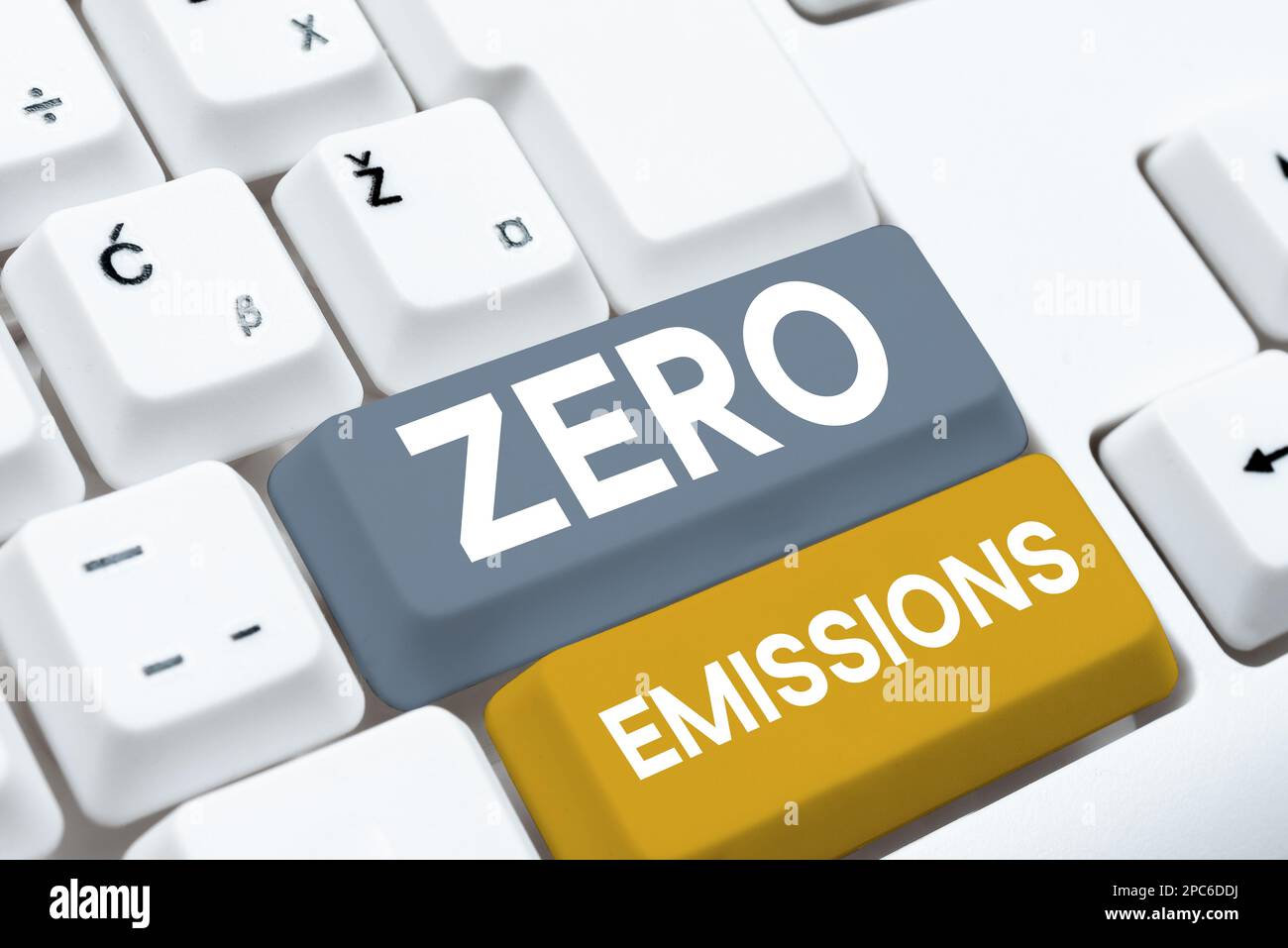 Text showing inspiration Zero Emissions. Business idea emits no waste ...