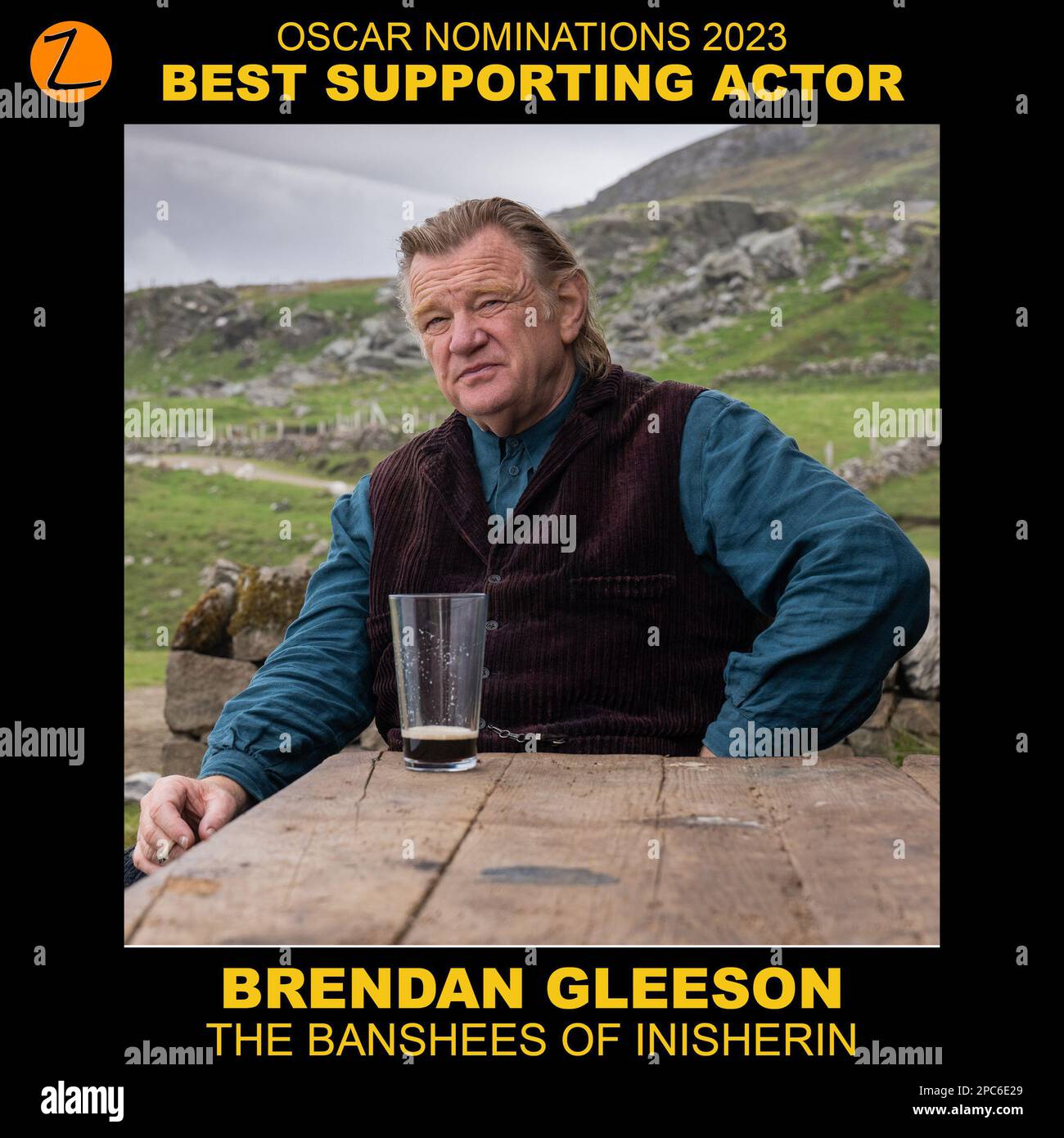 BRENDAN GLEESON is nominated for a Best Supporting Actor Oscar at the ...