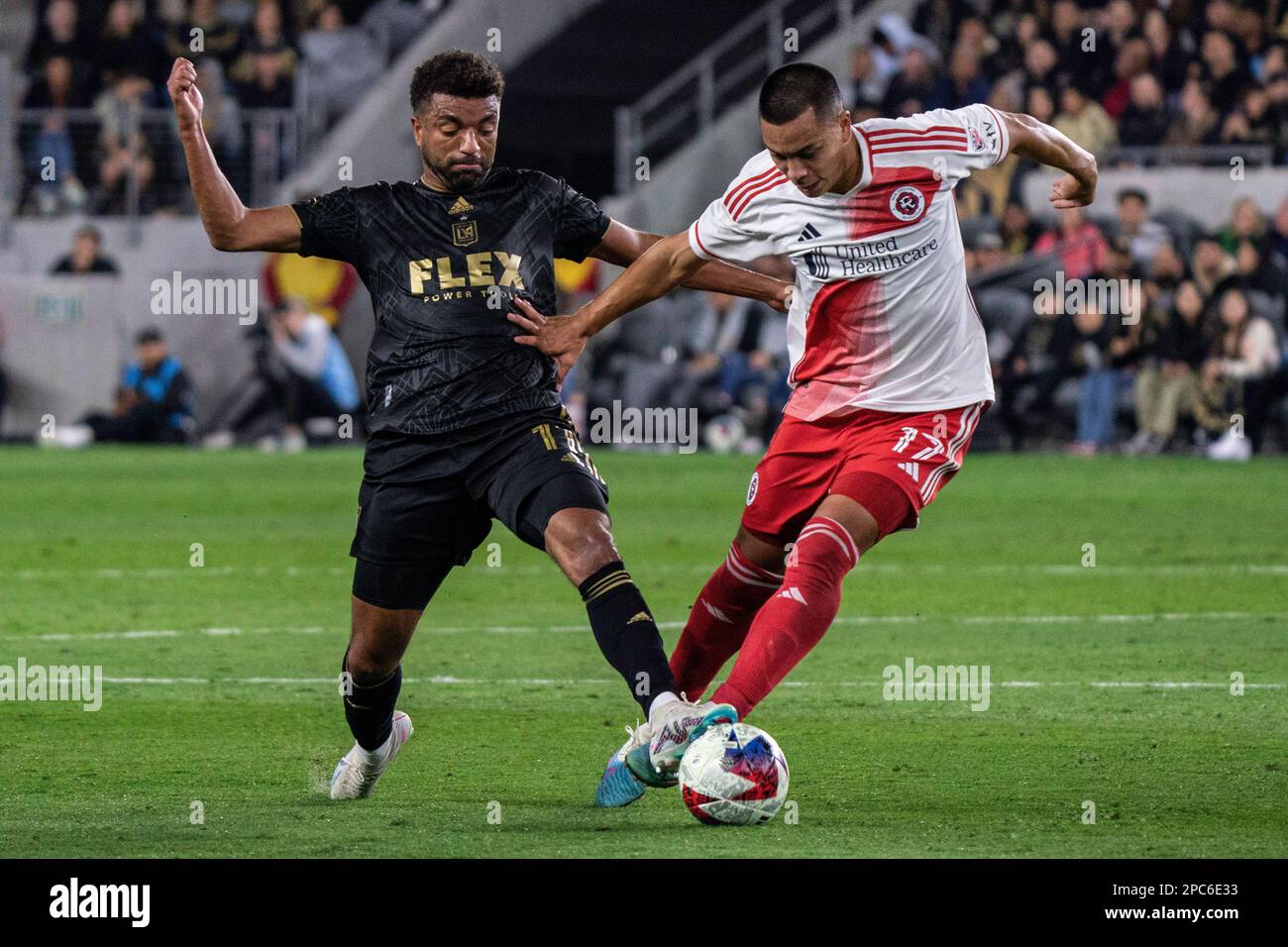 Los Angeles FC midfielder Timothy Tillman (11) and New England ...