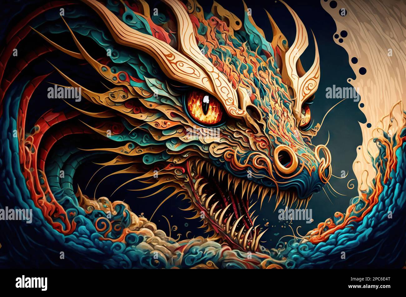 Chinese sea monster hi-res stock photography and images - Alamy