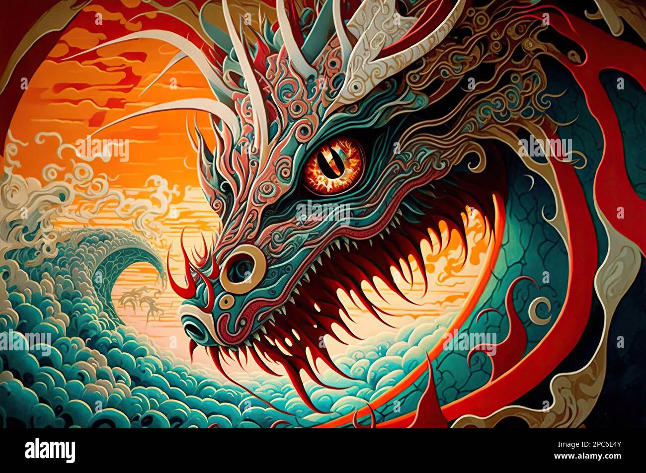 Chinese sea monster hi-res stock photography and images - Alamy