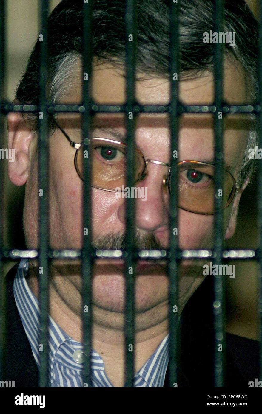 ** FILE ** Argentine military officer Ricardo Miguel Cavallo, seen in ...