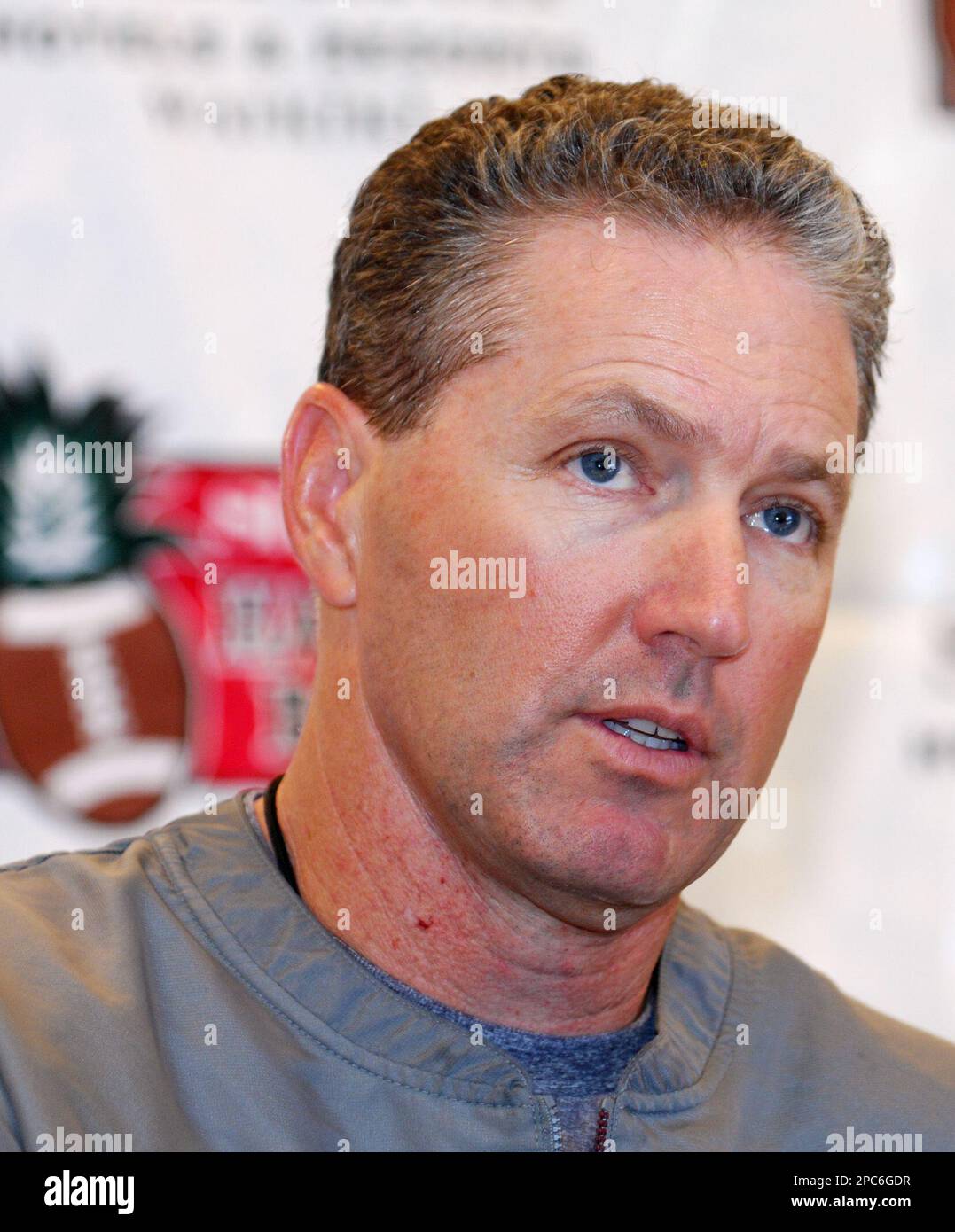Arizona State head football coach Dirk Koetter speaks during a news ...