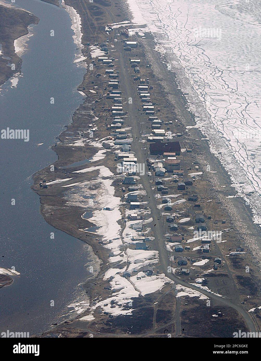 ** ADVANCE FOR DEC. 27 ** The Village of Shaktoolik, Alaska, shown in ...