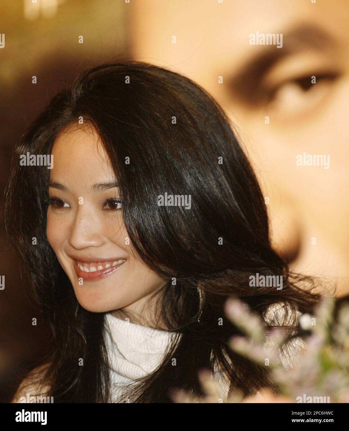 Taiwan actress Shu Qi attends a press conference promoting the new film "Confession of Pain" in ...