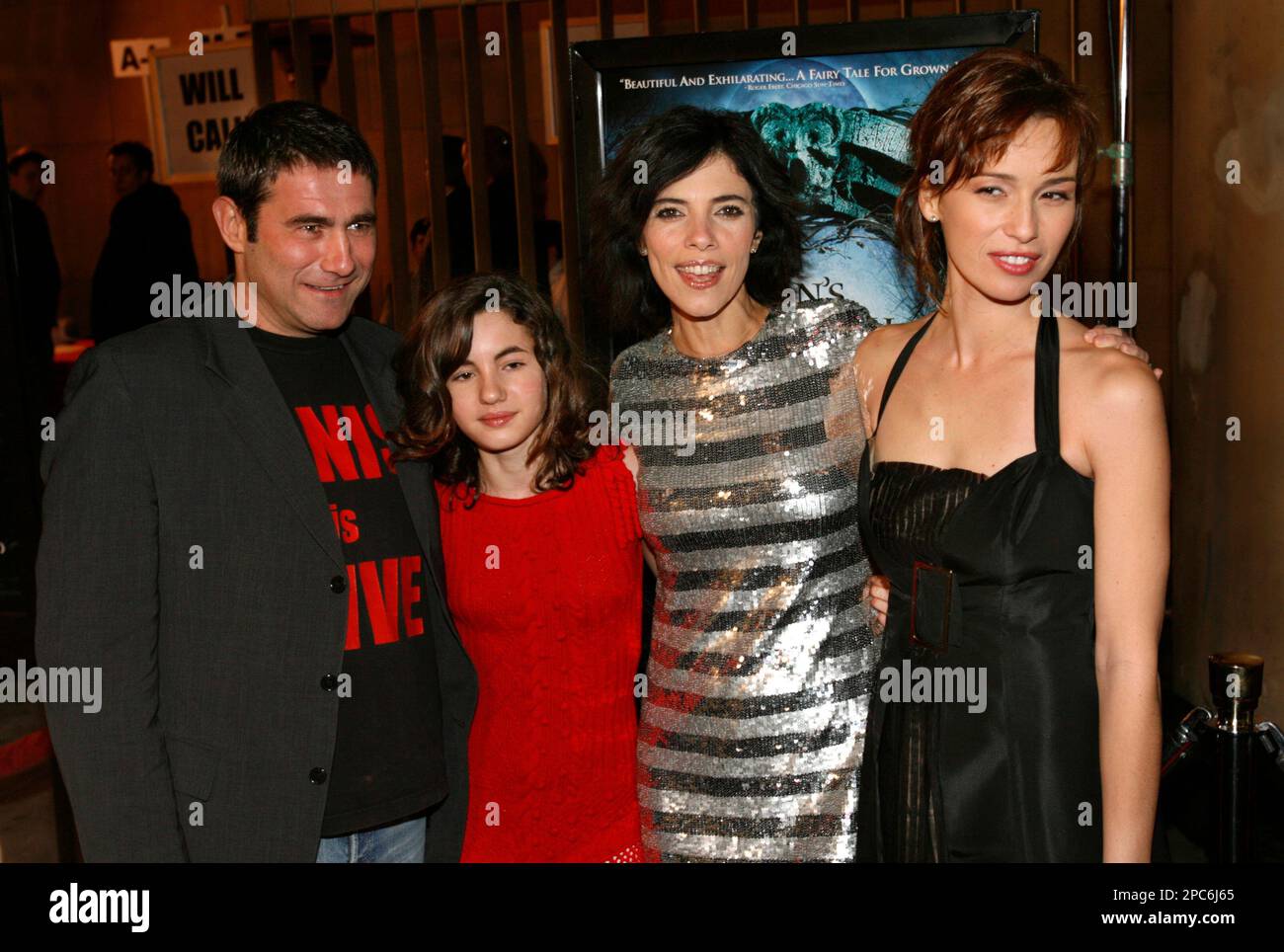 Actors, from left, Sergi Lopez, Ivana Baquero, Maribel Verdu, and ...