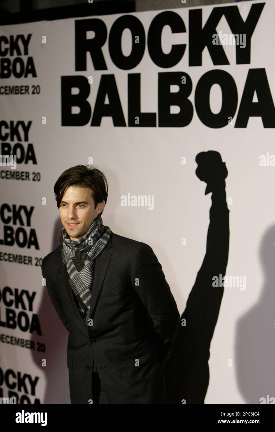 Actor Milo Ventimiglia, cast member of the film "Rocky Balboa," is seen ...
