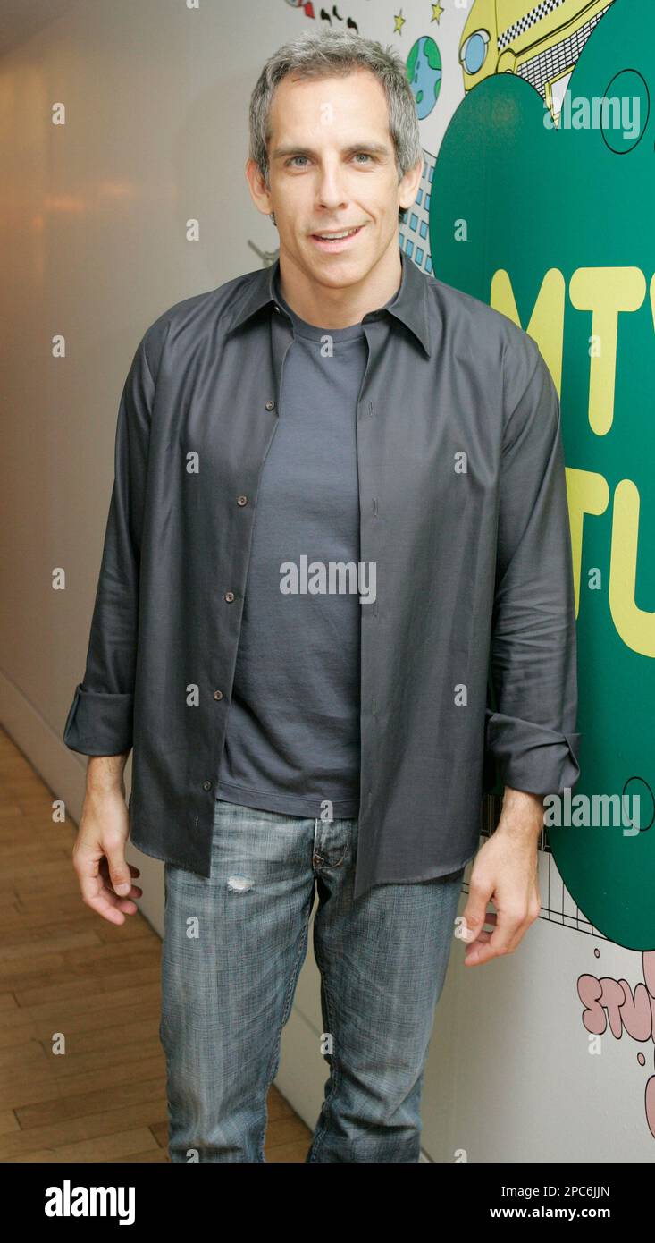 Actor Ben Stiller appears back stage during MTV's 'Total Request Live ...