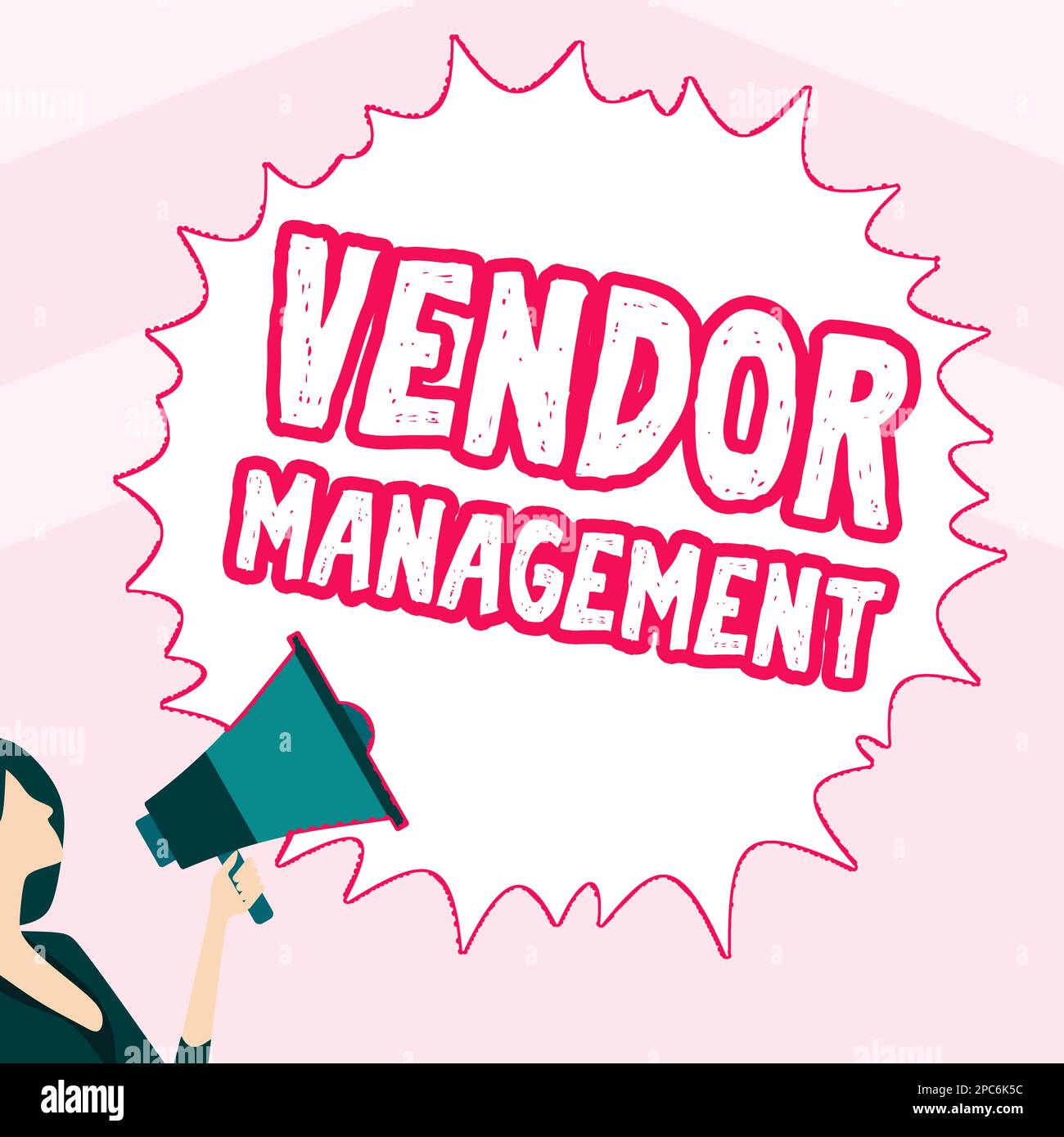 Sign displaying Vendor Management. Business showcase activities ...