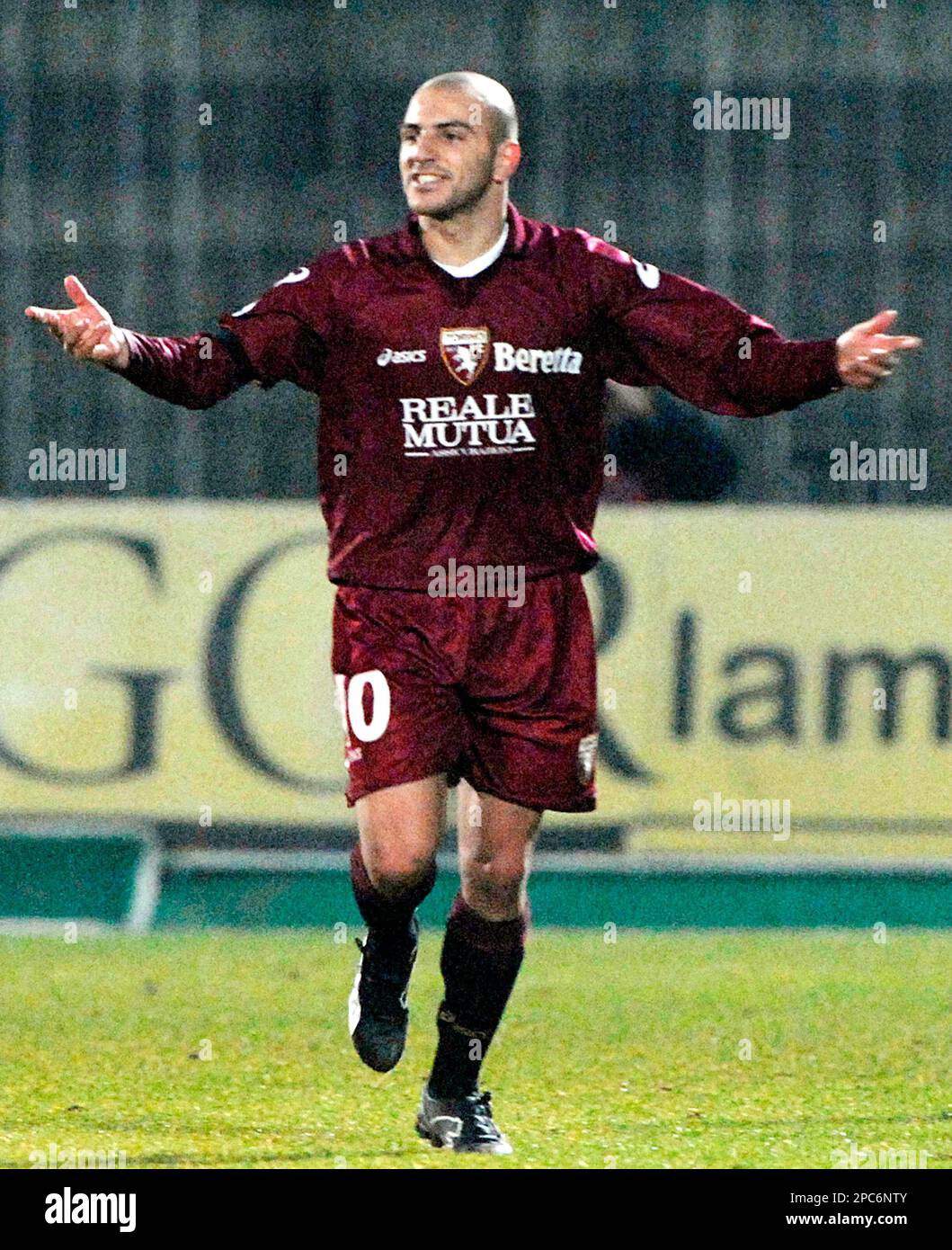 Torino's Alessandro Rosina celebrates after soring during the Italian ...