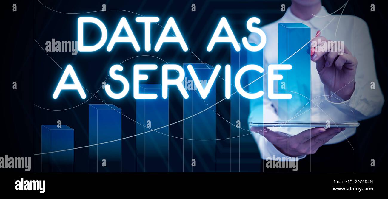 Writing displaying text Data As A Service. Business overview act of ...