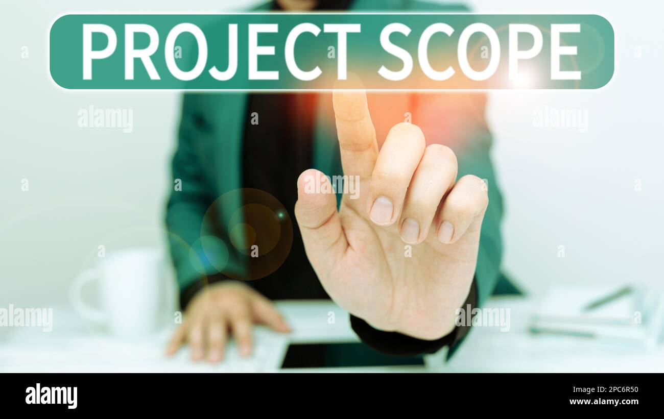 Conceptual display Project Scope. Conceptual photo evaluation of work ...