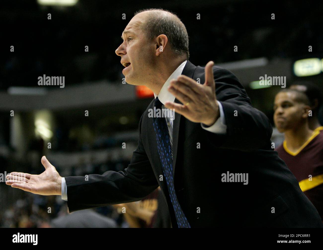 Arizona State coach Herb Sendek questions a call in the second half of ...