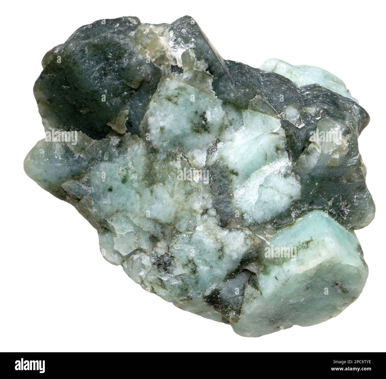 Rough emeralds - green Beryl (c6cm across Stock Photo - Alamy