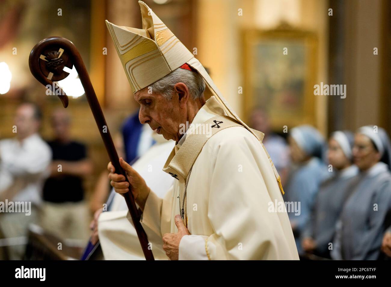 Archbishop of Buenos Aires, Cardinal Mario Aurelio Poli, arrives to ...