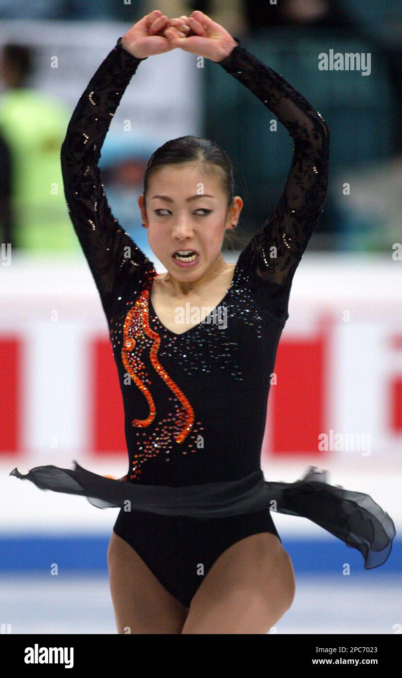 Japan's Fumie Suguri performs her short program during the ISU Grand ...