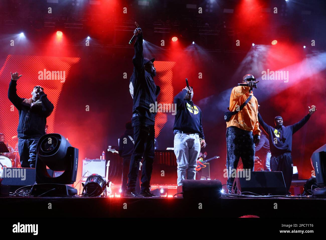 WU-TANG CLAN on Harbourflap Stage; during Clockenflap DAY 3 at Central ...