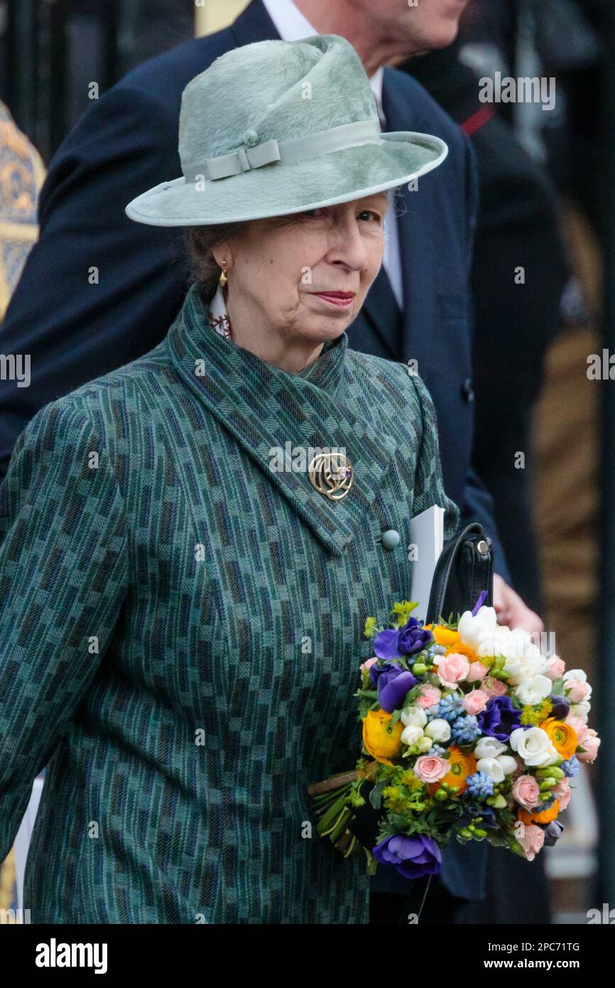 Westminster, London, UK. 13th March 2023. HRH, Princess Anne, The ...