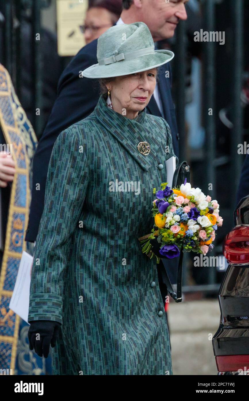 Westminster, London, UK. 13th March 2023. HRH, Princess Anne, The ...