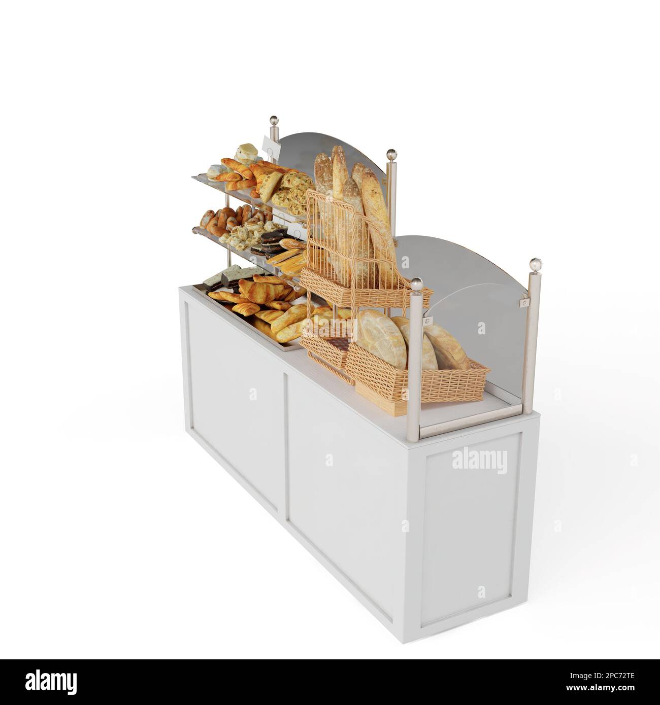 Display food shelves Cut Out Stock Images & Pictures - Alamy