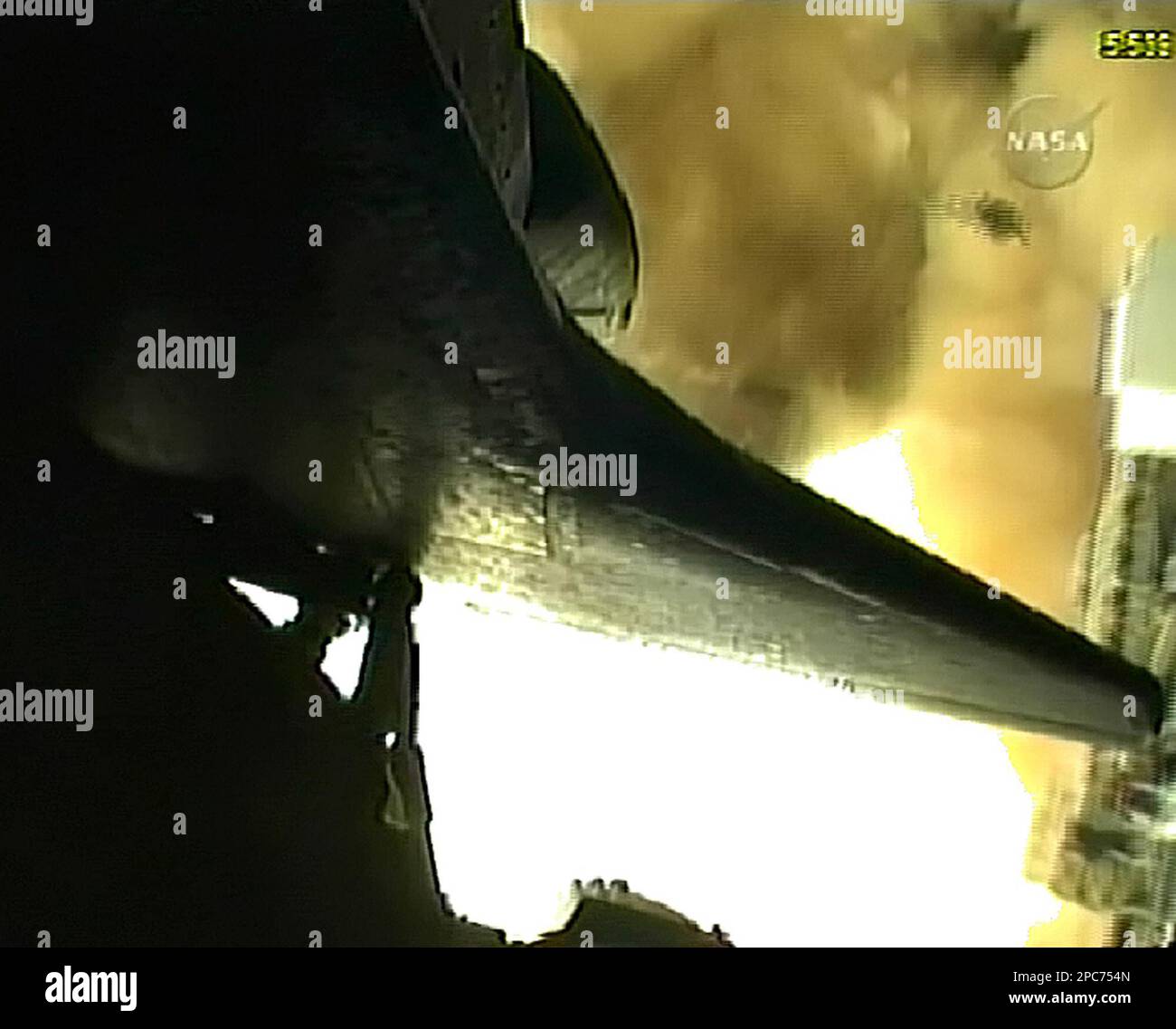 In this image from television shown Thursday, Dec. 14, 2006, space ...