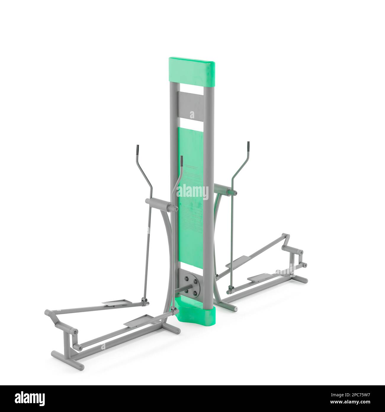A 3D rendering of gym equipment for exercise and physical fitness Stock ...