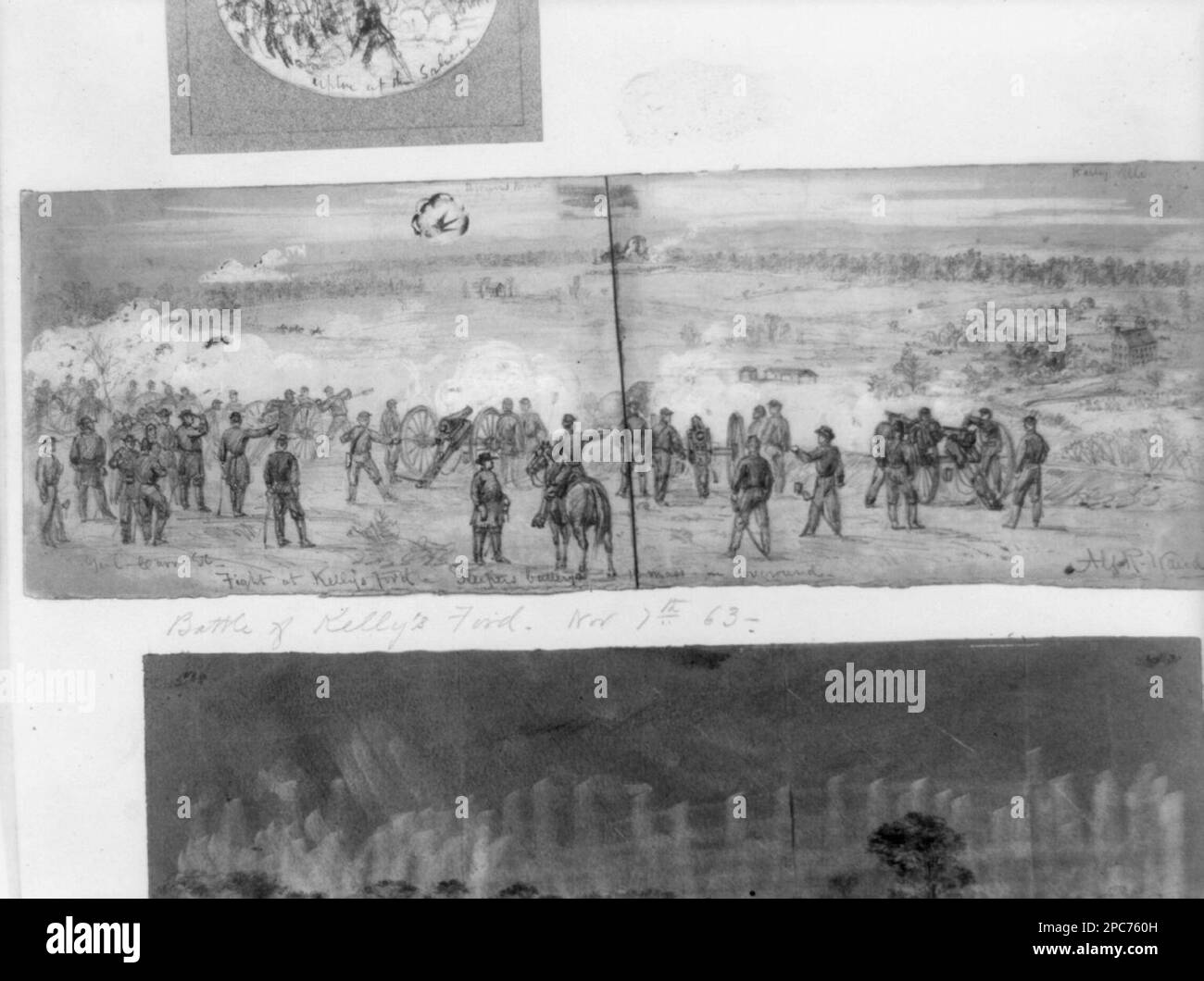 Fight at Kelly's Ford. Sleepers battery. Morgan collection of Civil War ...