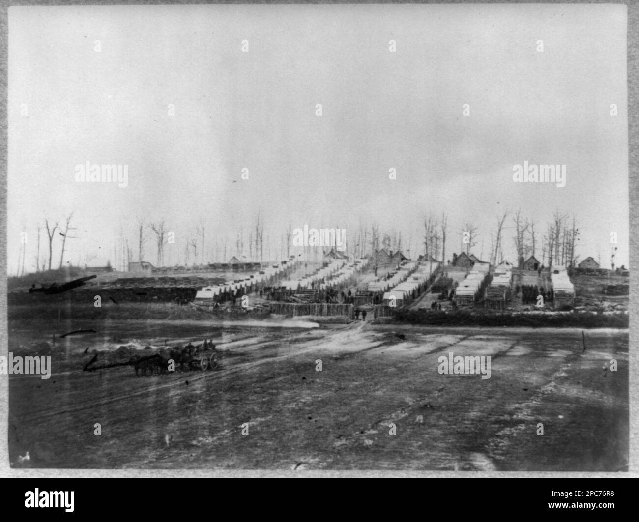 Camp of 50th New York Engineers near Rappahannock Station, Virginia ...