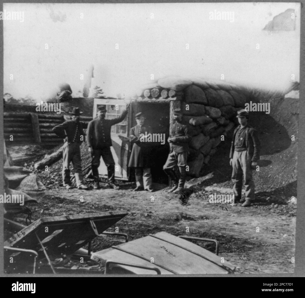 Bombproof buildings virginia james river 1860 1870 hi-res stock ...