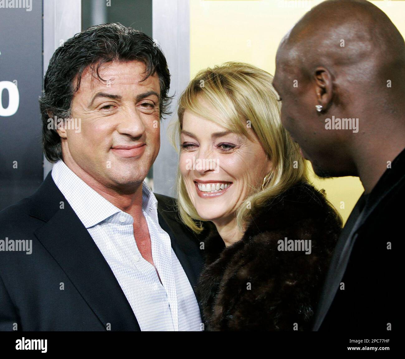 Sylvester Stallone, left, star of the film "Rocky Balboa," and cast ...