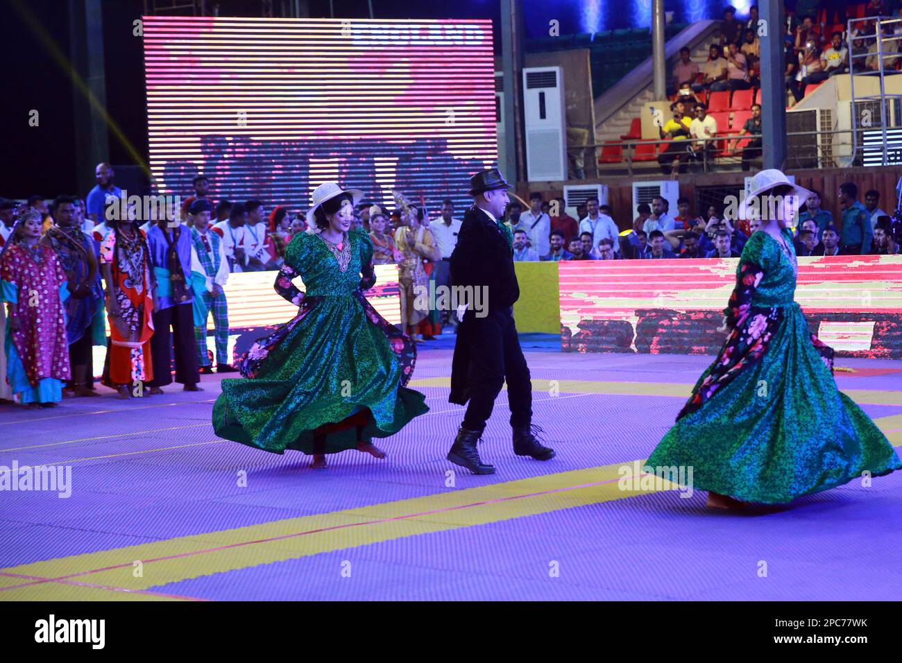 Cultural presentation reflecting all the 12 participant countries ...