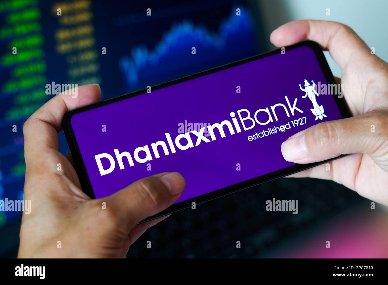 Brazil. 13th Mar, 2023. In this photo illustration, the Dhanlaxmi Bank ...