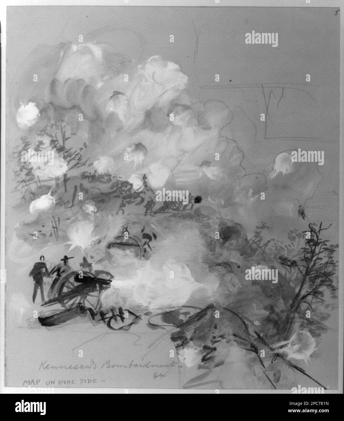 Kennesaw's Bombardment, 64. Morgan collection of Civil War drawings ...