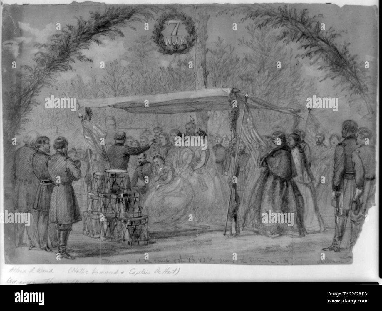 Marriage at the camp of the 7th N.J.V. Army of the Potomac, Va. Morgan ...