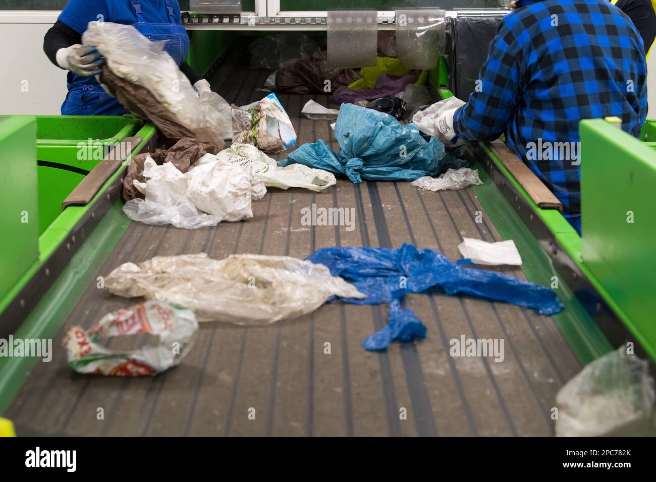 Municipal solid waste materials recovery facility in Gdansk, Poland ...