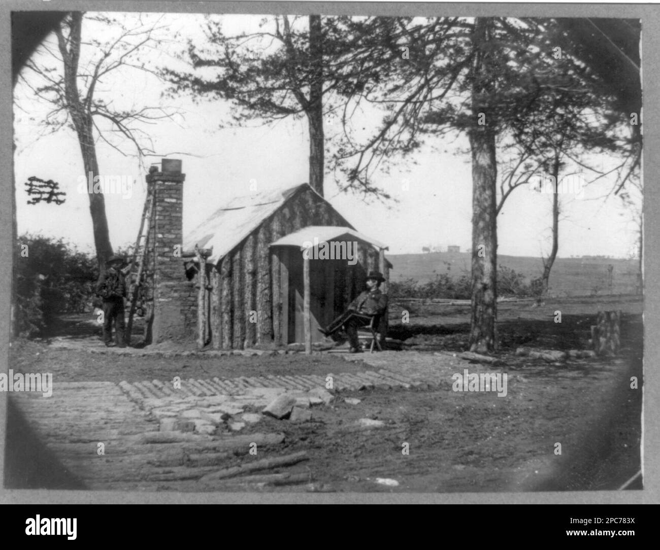 Officers' winter quarters, Army of Potomac, Brandy Station. Civil War ...