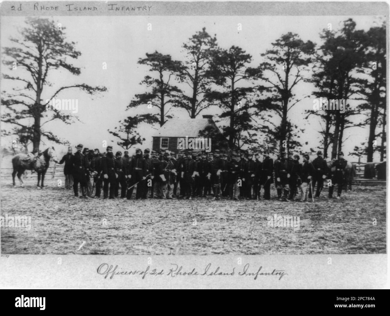 Officers of 2d Rhode Island Infantry. No. 4537, Title from item, Gift ...