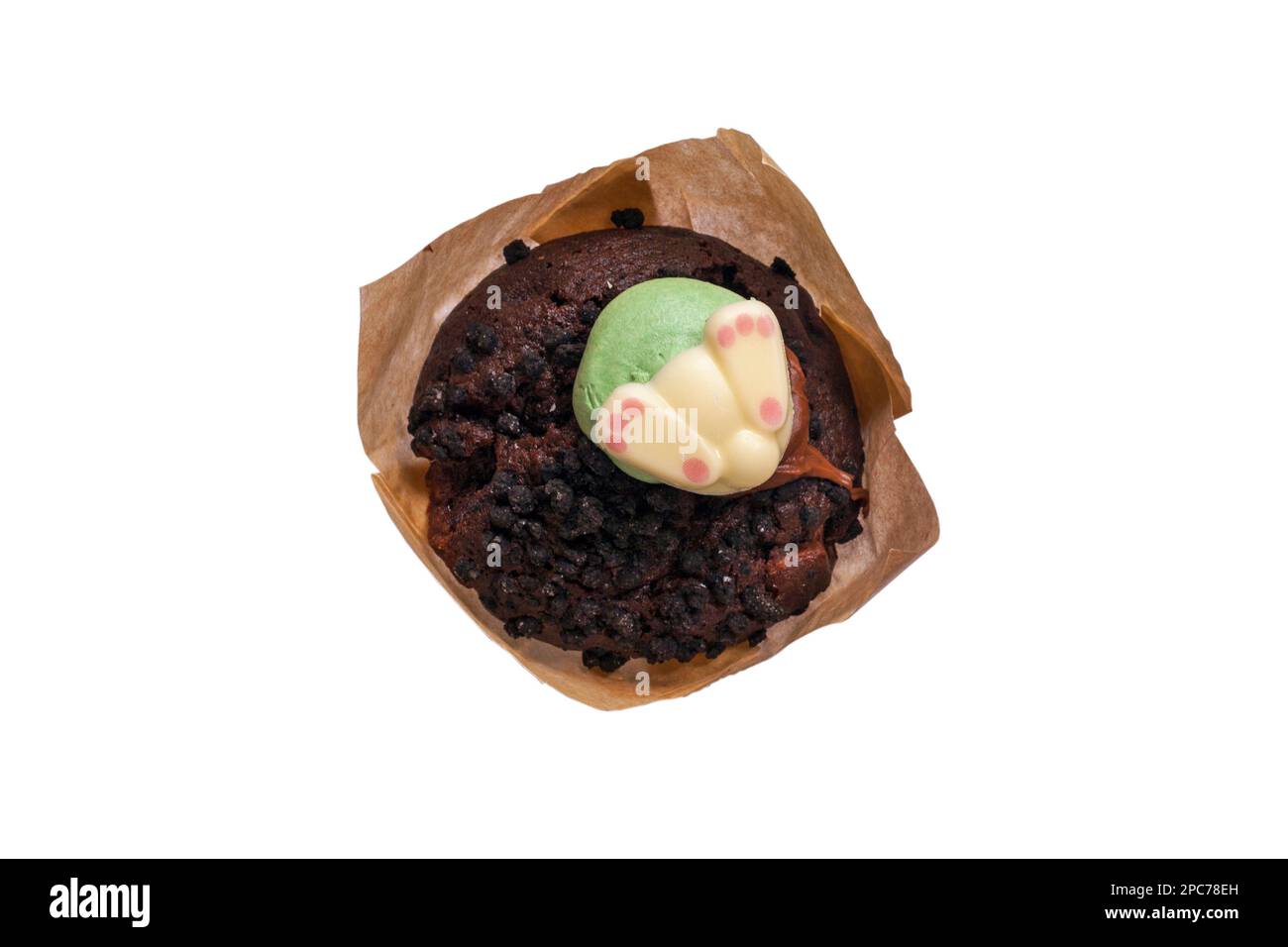 Bunny Bum muffin fresh from M&S in-store bakery isolated on white ...