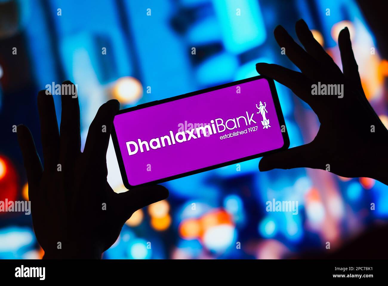 Dhanlaxmi bank logo hi-res stock photography and images - Alamy