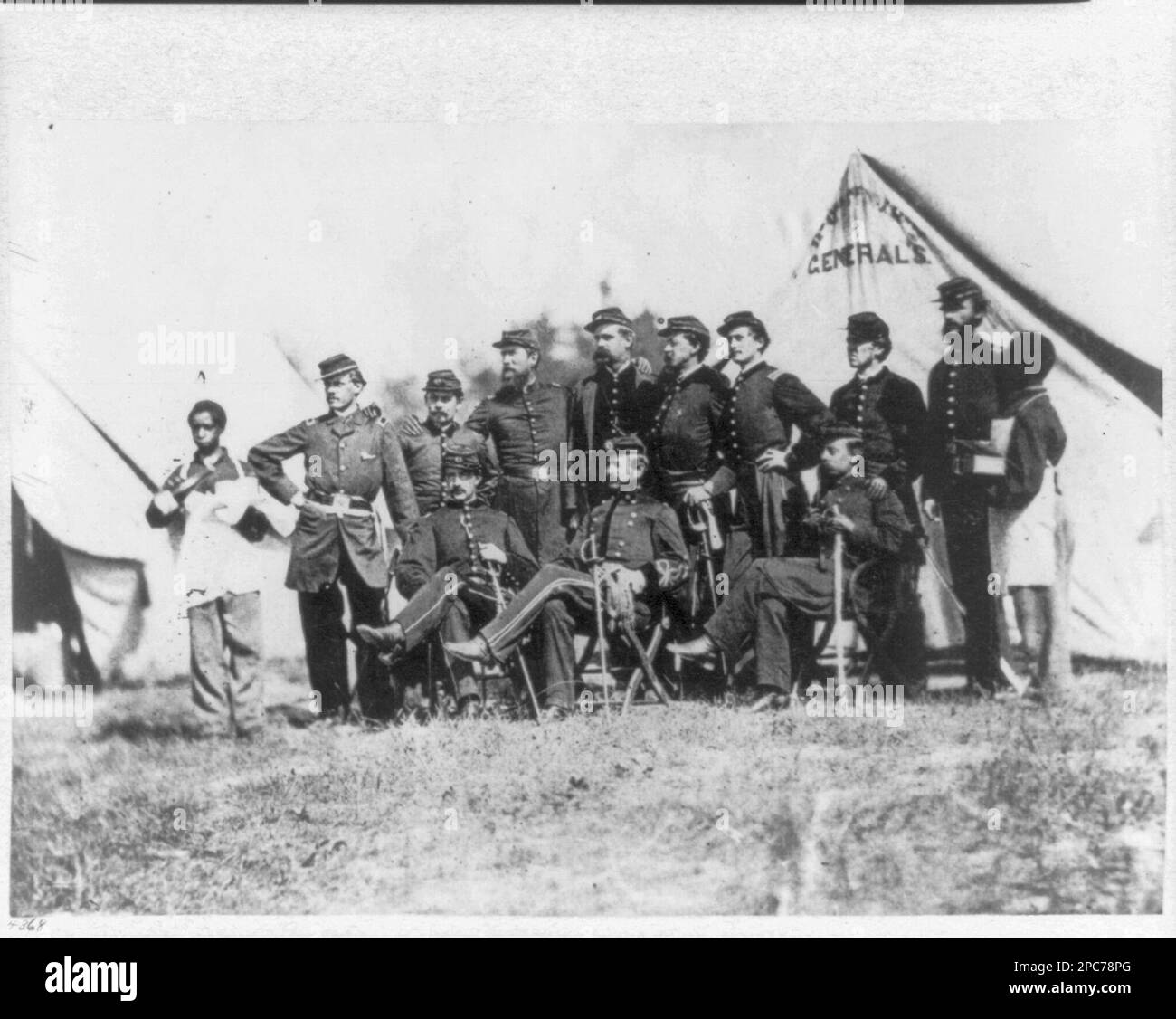 Bv't. Maj. General A. T. A. Torbert and staff. No. 4368, Title from ...