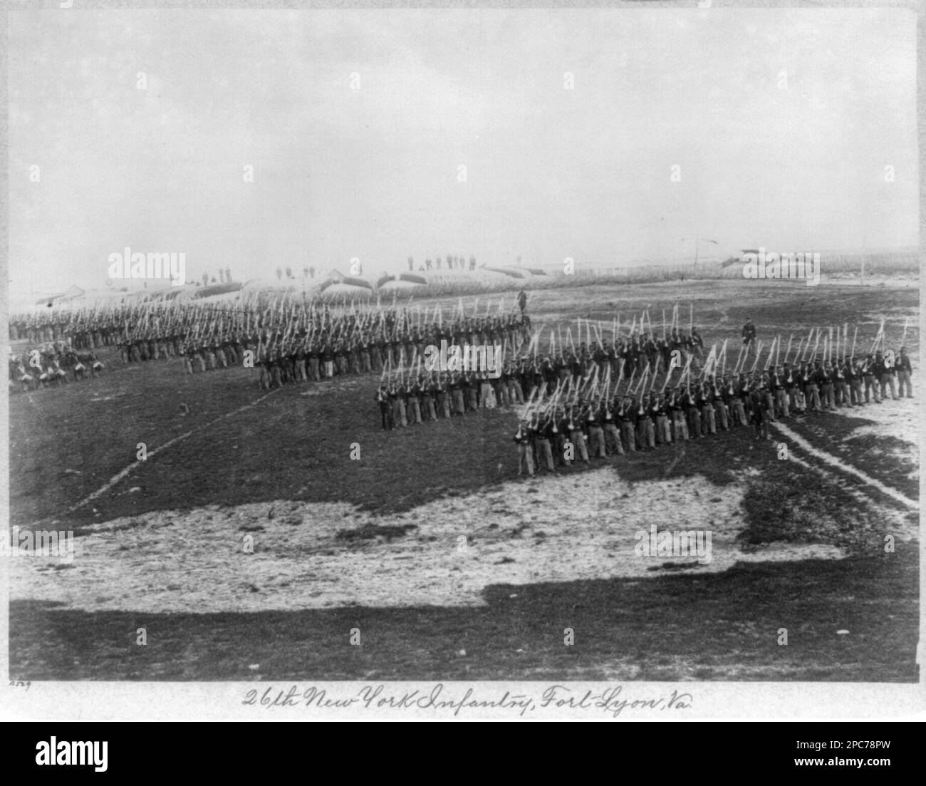 26th New York Infantry, Fort Lyon, Virginia. No. B529, Title from item ...