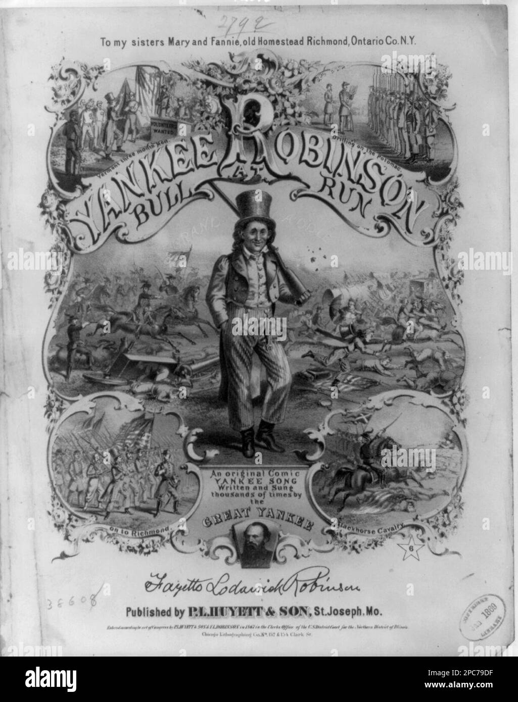 Yankee Robinson, Bull Run grand daddle / Chicago Lithographic Co ...