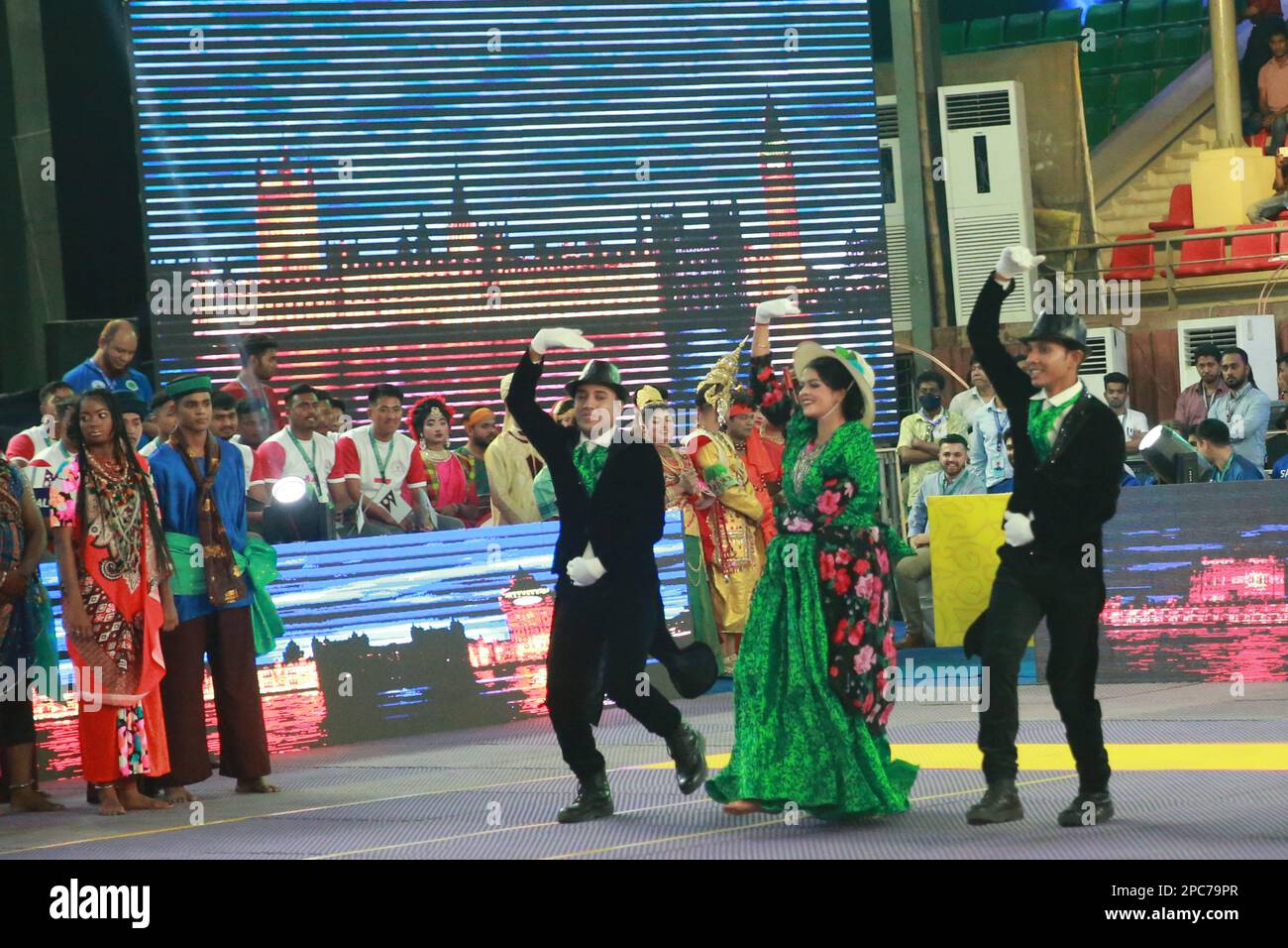 Cultural presentation reflecting all the 12 participant countries ...