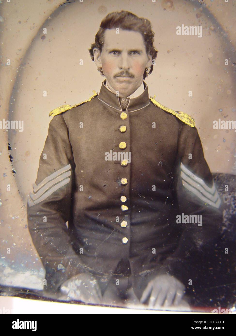 Unidentified soldier in Union sergeant's uniform. United States, Army ...