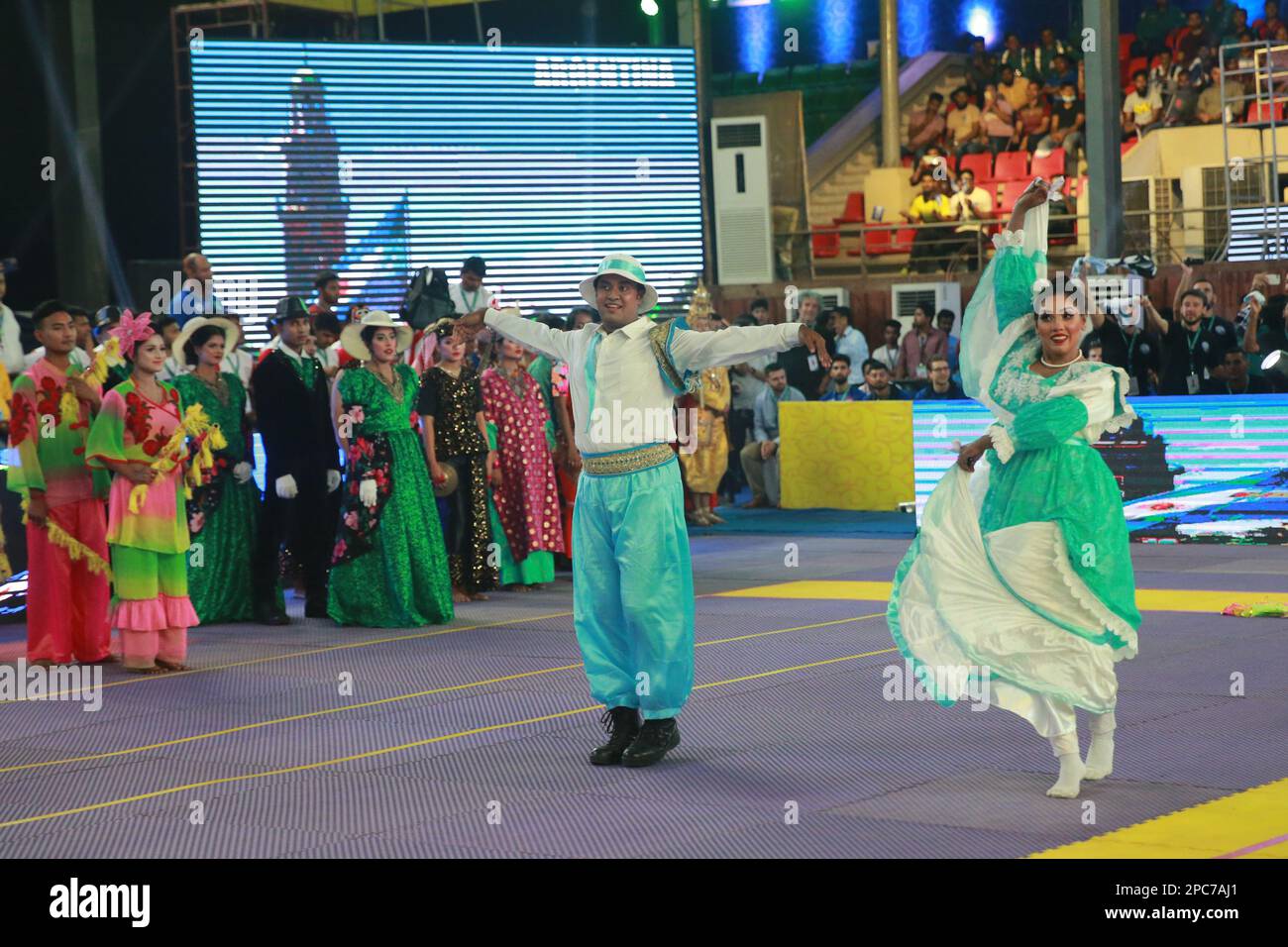 Cultural presentation reflecting all the 12 participant countries ...